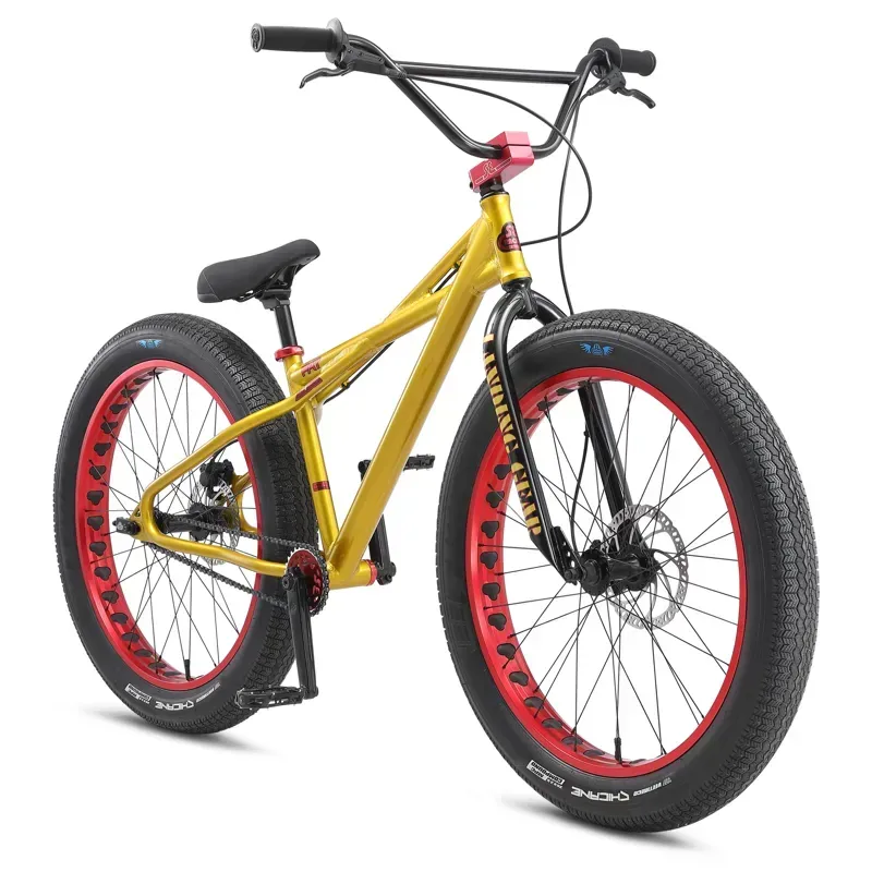 SE Bikes Fat Quad 26-inch Fat BMX Bike in Royal Gold